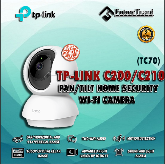 TP-Link Tapo Camera C220 / C210 / C200 Home Security Pan / Tilt 3M ...