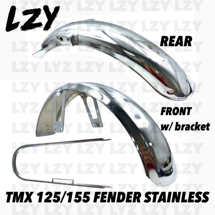 Rear/Front Fender TMX With Bracket Genuine Stainless Steel (TMX125 ...
