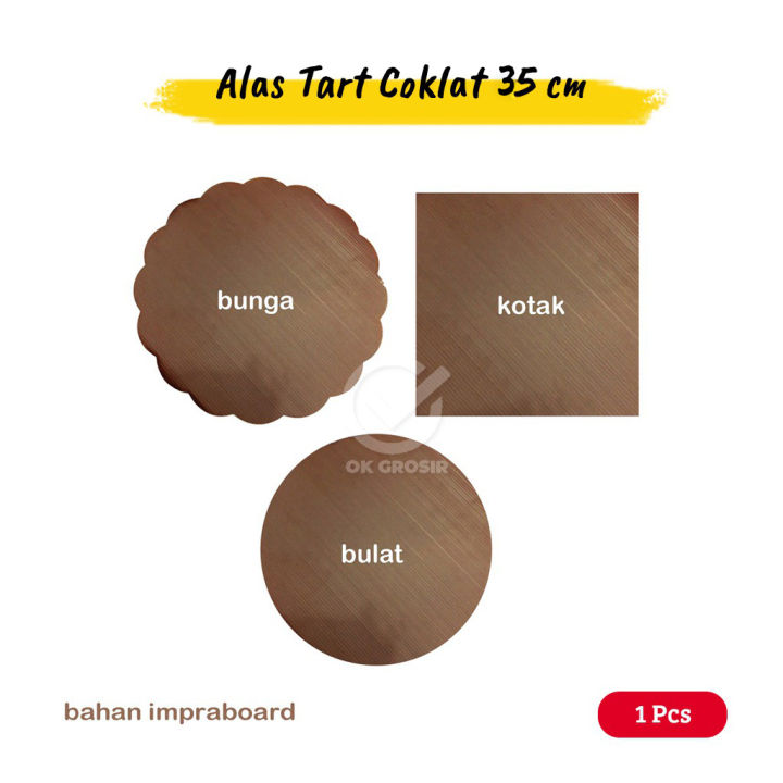 [Uk 35 cm] Alas Tart Coklat Impraboard | Lazada Indonesia