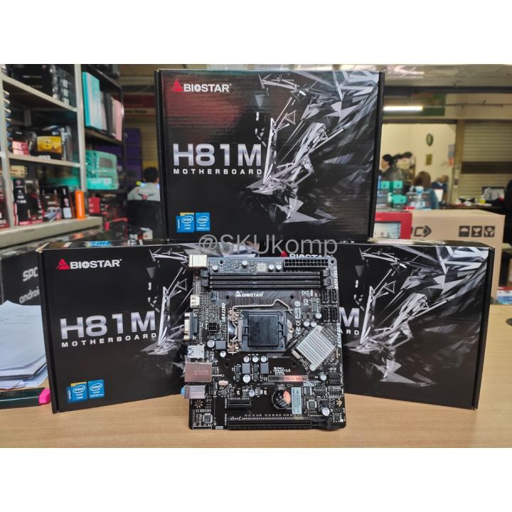MOBO MOTHERBOARD BIOSTAR H81M LGA 1150 | Lazada Indonesia