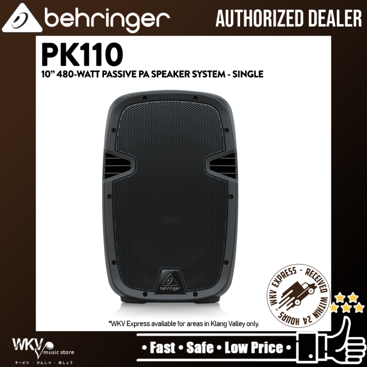 Behringer PK110 Passive 500-Watt 10" PA Speaker System - Single (PK-110 / PK 110) | Lazada