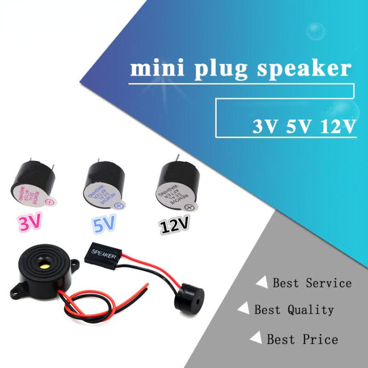 10pcs 3V 5V 12V Active Buzzer Magnetic Long Continous Beep Tone 12*9 ...