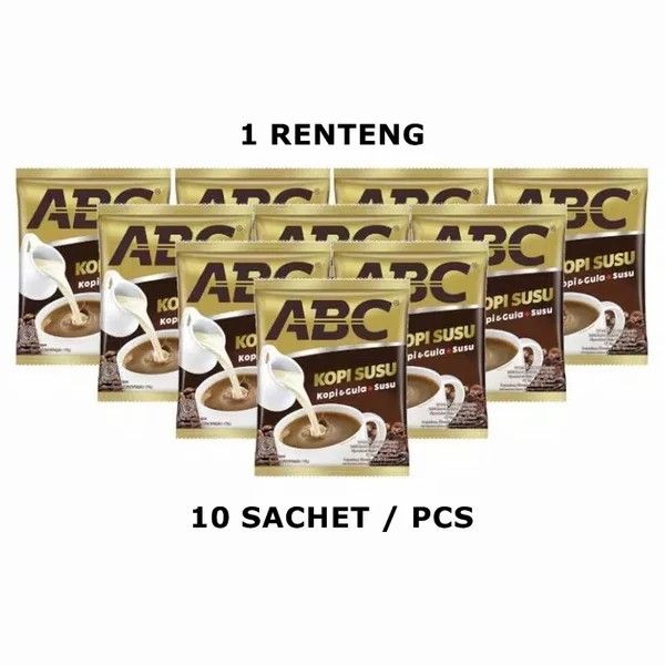 1 Renceng - ABC Susu Kopi Instan 10 Sachet | Lazada Indonesia