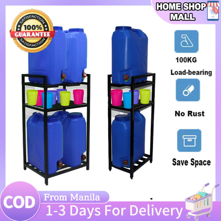 3 Layers Water Gallon Rack Stand Heavy Duty Water Tank Bracket Mineral ...
