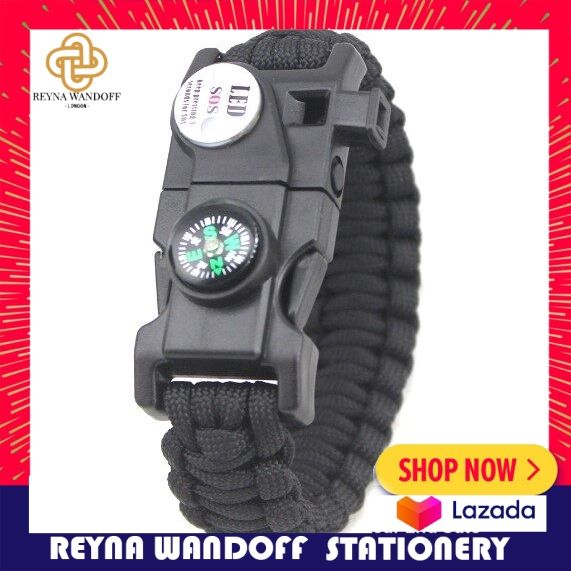 Multipurpose Paracord Bracelet Outdoor Activities Up to 20 Functions ...