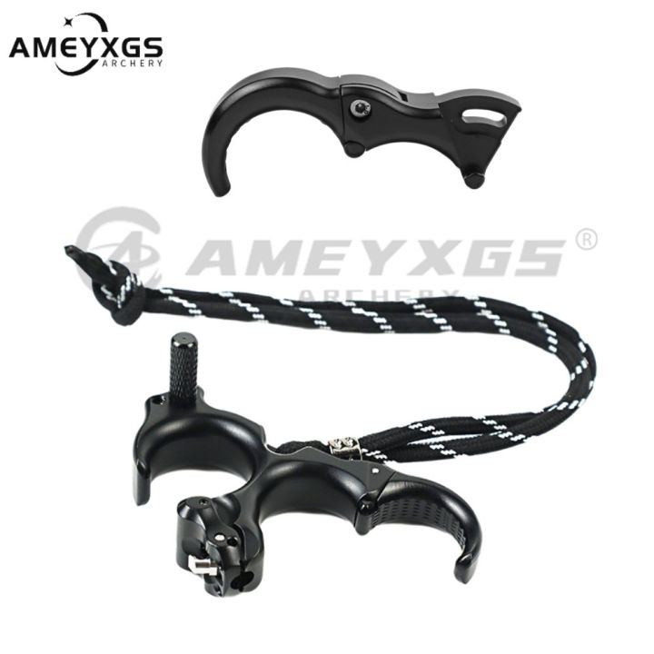 HBC Compound Bow Back Tension Release aids 3 4 Finger Grip Thumb ...