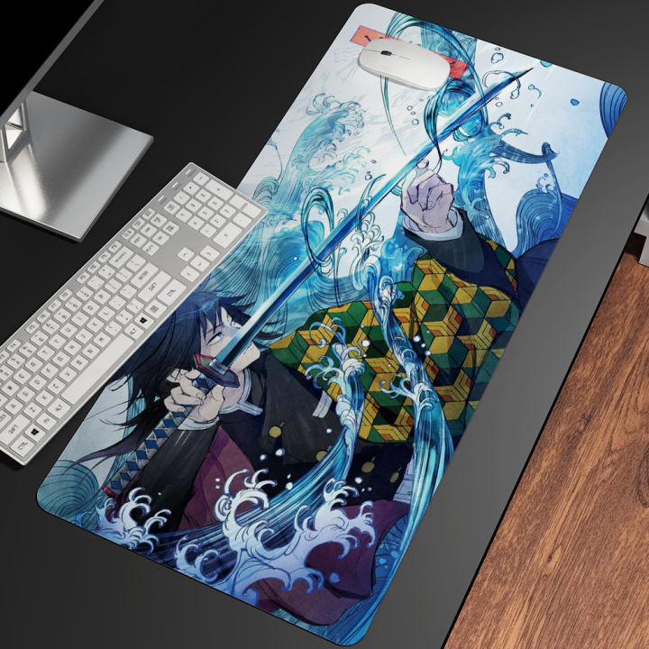 Anime Demon Slayer Mouse Pad HD Printing Computer Games Locking Lock ...