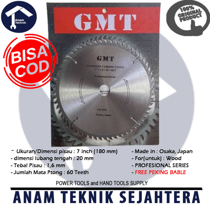 GMT Mata sirkel kayu GMT Mata Circle Kayu 7" x 60T / Circullar Saw ...
