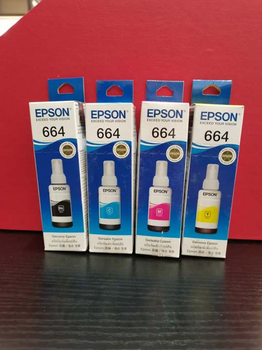 Epson 664 Original ink Set CMYK color | Lazada PH