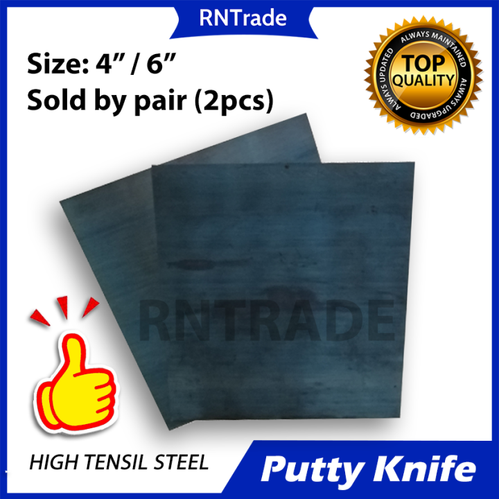 2pcs Putty Knife / Paint Scraper Paleta without handle Spatula 4" / 6 ...