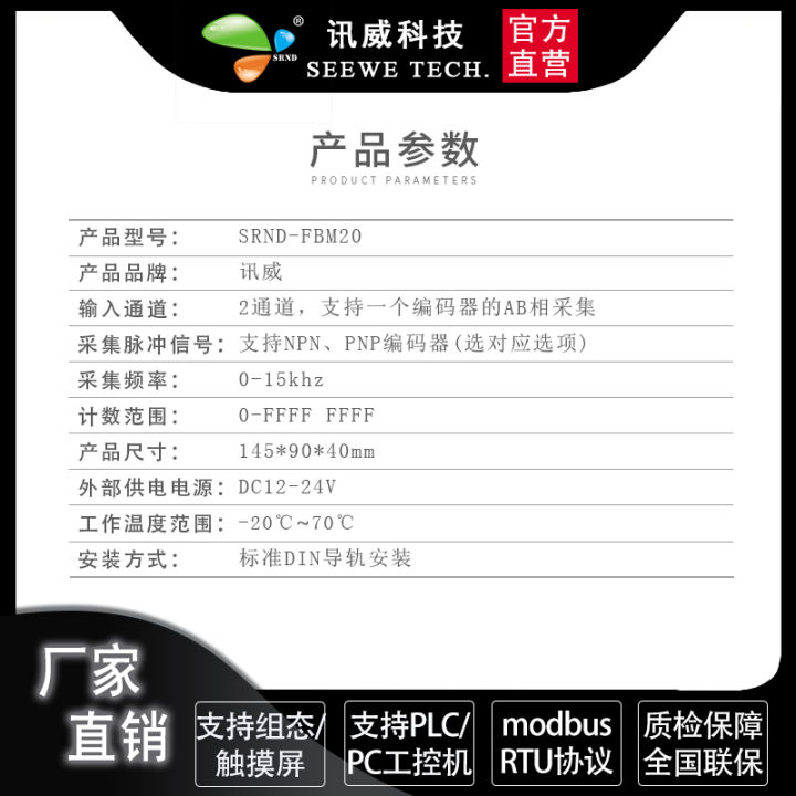 Encoder frequency acquisition module Ethernet rj45 high-speed frequency ...