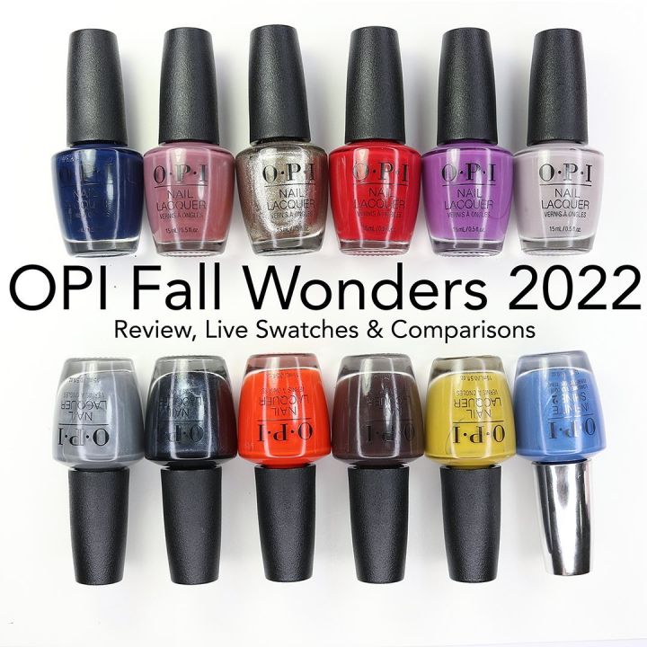 OPI Nail Lacquer FALL WONDERS Collection Fall 2022 NAIL POLISH Set of ...