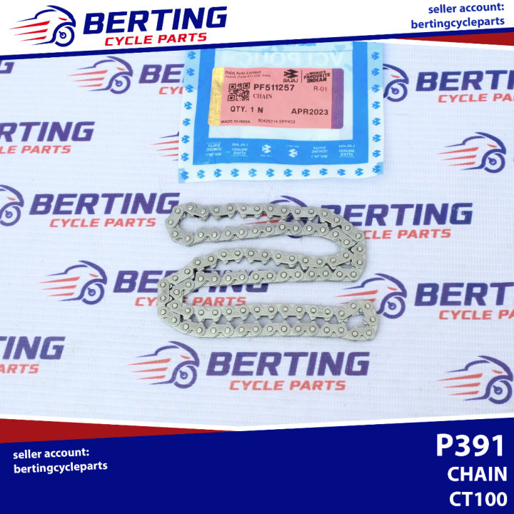 CAM TIMING CHAIN Kawasaki Bajaj CT100C CT100KS Genuine PF511257 | Lazada PH
