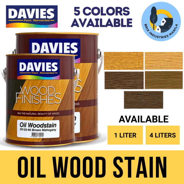 Davies Premium Oil Wood Stain for Cabinets & Floors - Natural Shine ...