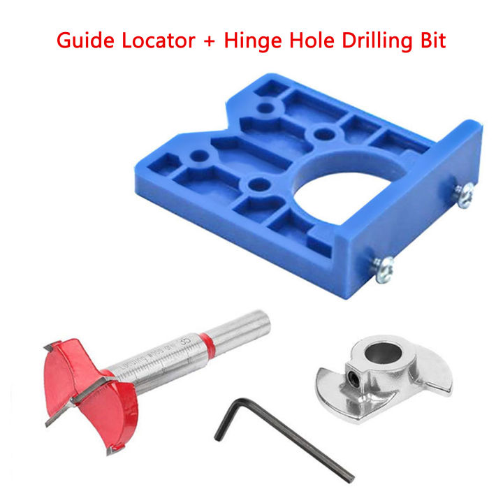 Drill Bits Set For Hinge With Concealed Hinge Boring Jig Wood Cutter ...