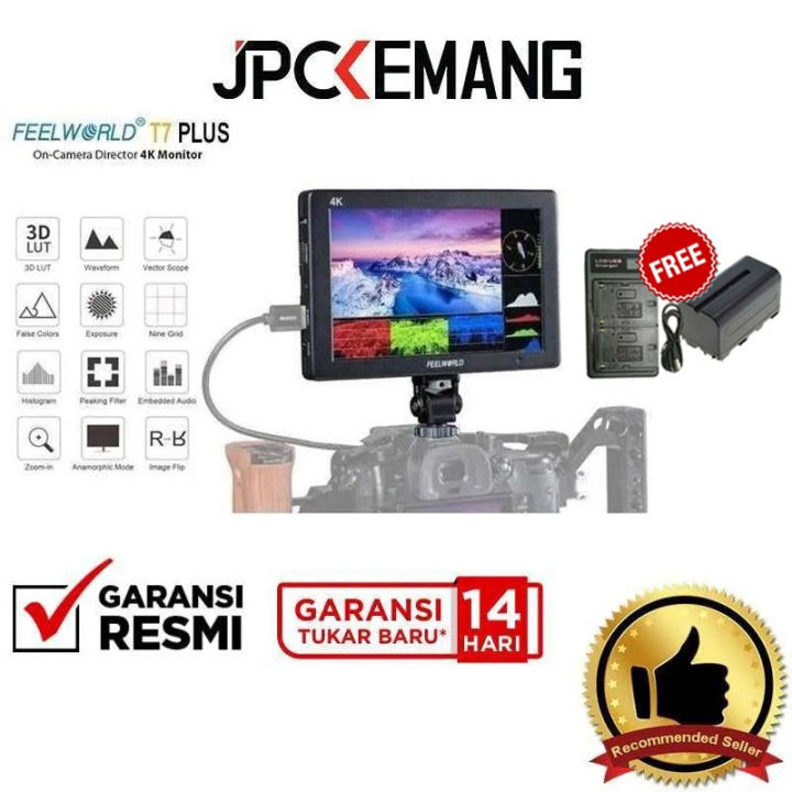 FeelWorld T7 Plus 7 Inch 4K IPS On-Camera Monitor 3D LUT Feel World T7 ...