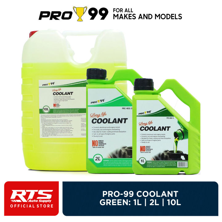 PRO-99 Long Life Radiator Coolant Green 2L 2 Liters / 1L 1 Liters/ 10L 10 Liters | Lazada PH