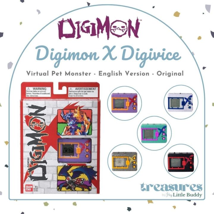 Digimon X Digivice Vpet Virtual Pet Digital Monster Purple Red Bandai ...