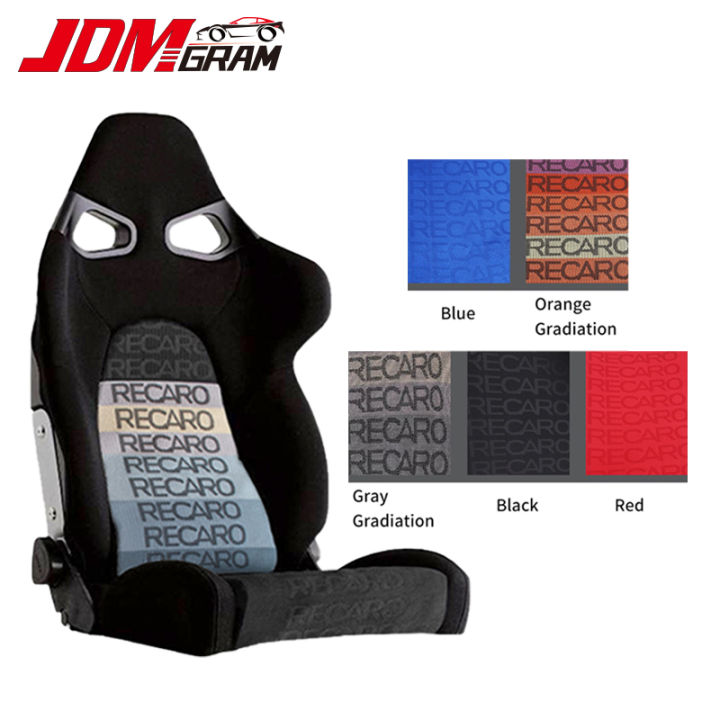 JDMGRAM 1mX1.6m JDM Racing Car Recaro Seat Fabric Universal Auto Seat ...
