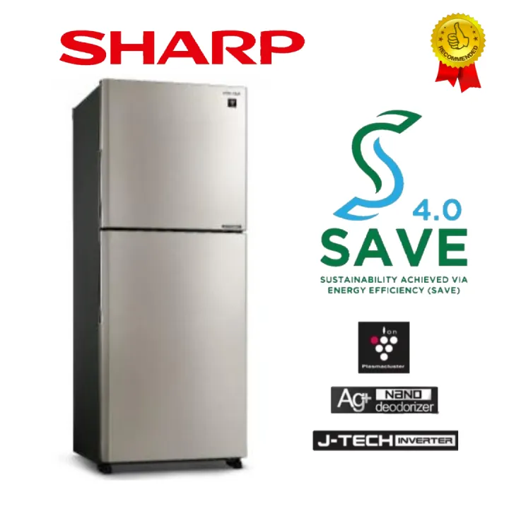 SEDA NUR PETRA Sharp SJ4422MSS 440L J-Tech Inverter Refrigerator 2 Door ...