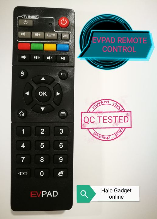 ORIGINAL EVPAD EPLAY REMOTE CONTROL FOR EVPAD3S/EVPAD3R/EVPAD2S TV ...