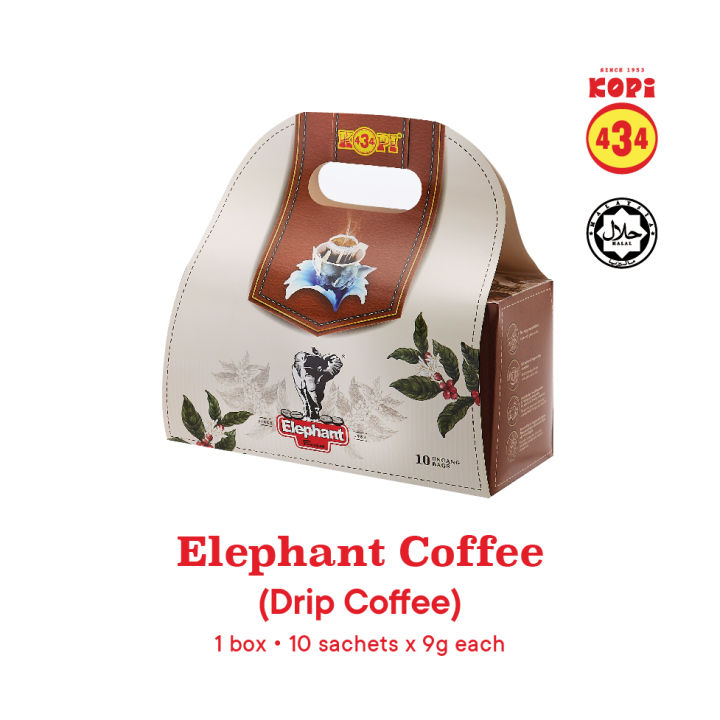 Muar kopi 434 Elephant bean Liberica Drip Coffee 10 pack | Lazada