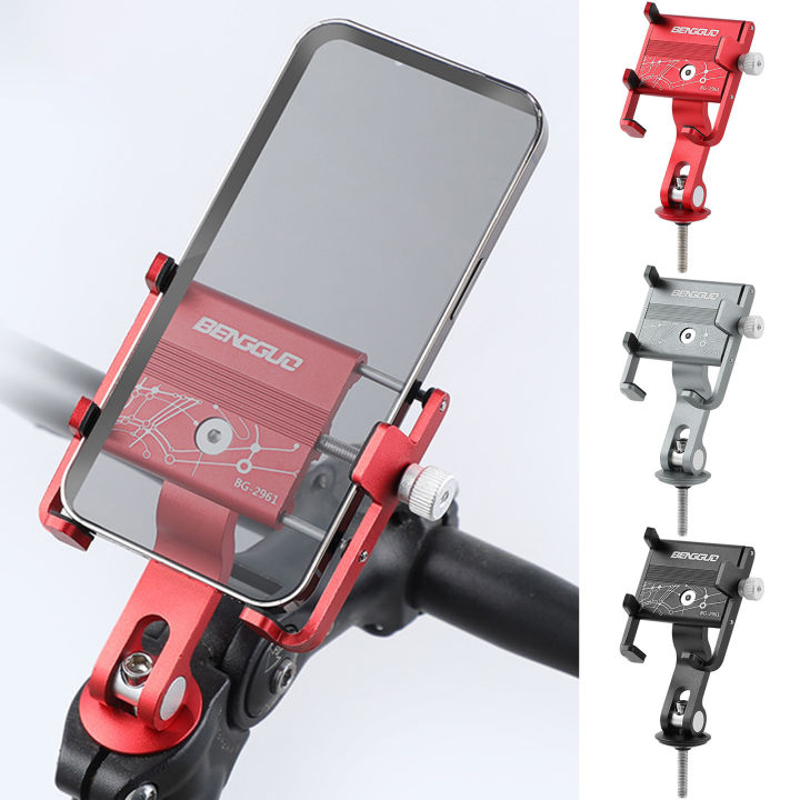 Bike Phone Holder Cycling Phone Mount Stable Aluminum Bike Phone Mount ...