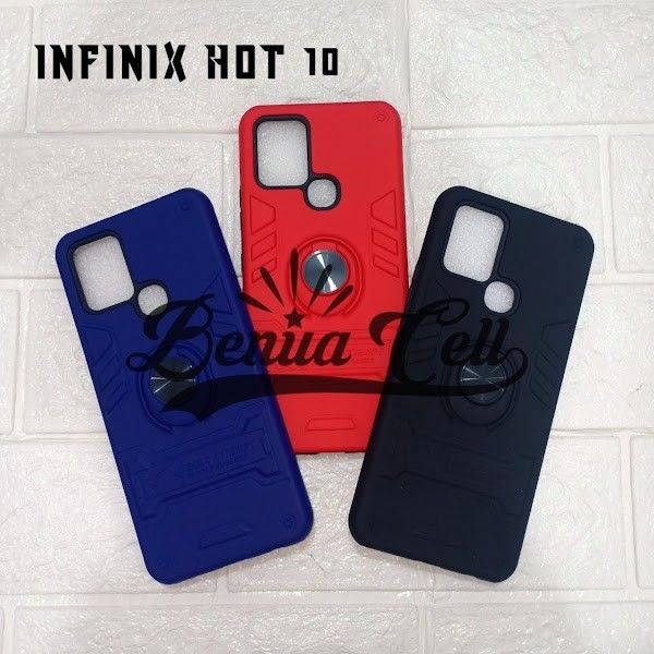 CASE INFINIX NOTE 10 HARDCASE RING CARBON THUNDER INFINIX NOTE 10 PRO ...