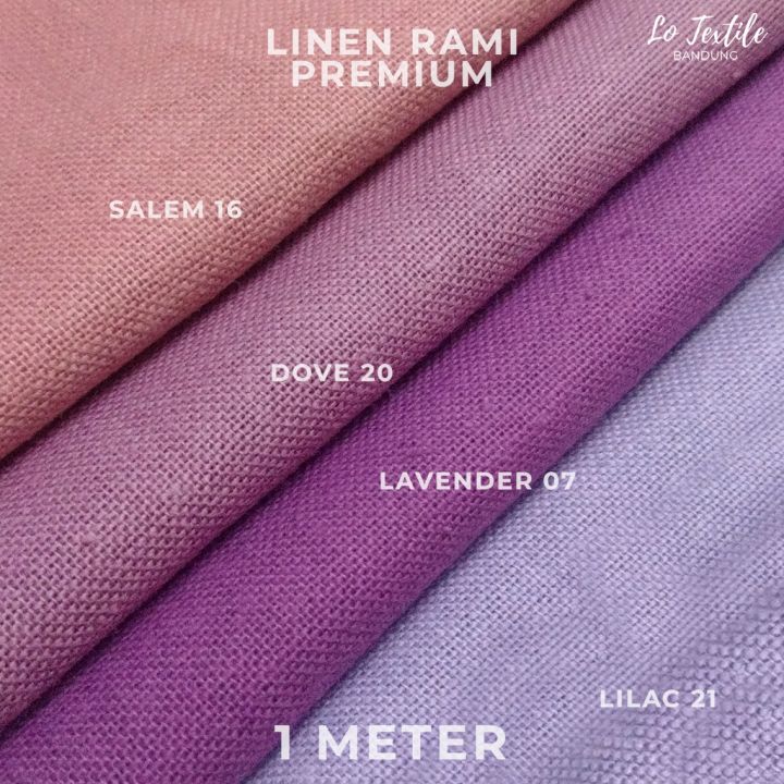 Kain Katun Linen Rami Premium 1 Meter | Lazada Indonesia