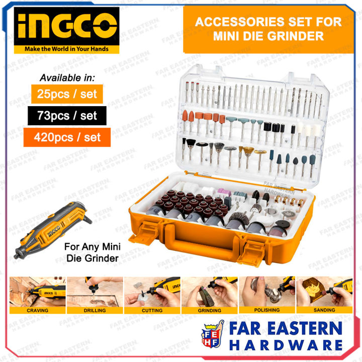 INGCO Rotary Tool Accessory Set for Mini Die Grinder Accessories INAC | Lazada PH