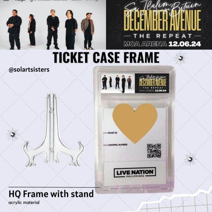 December Avenue Sa Ilalim ng mga Bituin 2024 Concert Ticket Case Keeper ...