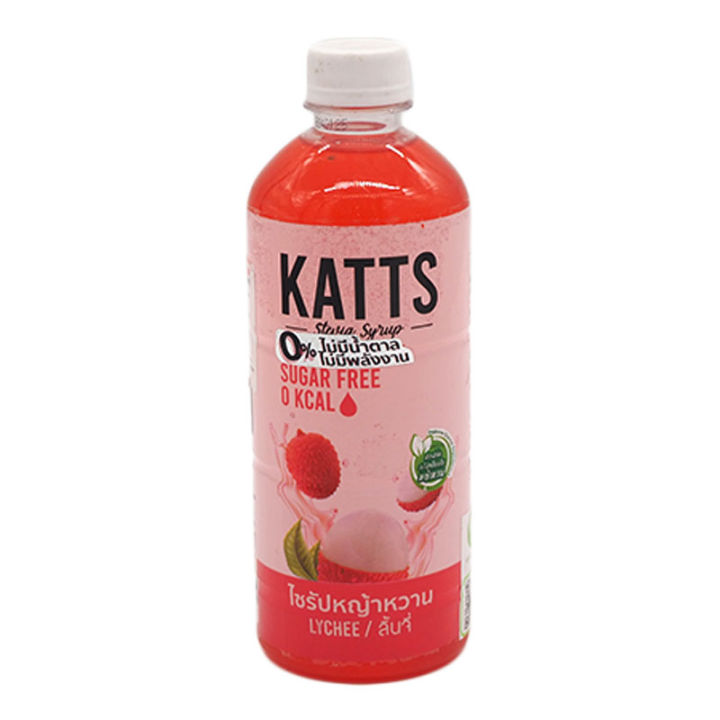 แคทส์ ไซรัปหญ้าหวาน รสลิ้นจี่ 500 มล. KATTS Stevia Syrup Lychee 500 ml | Lazada.co.th
