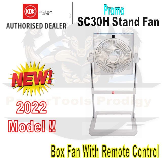 KDK SC30H BOX FAN WITH REMOTE CONTROL/ STAND FAN/ STANDING FAN | Lazada ...