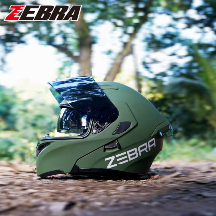 ZEBRA FF805 PLUS modular helmet motorcycle full face dual visor helmet ...
