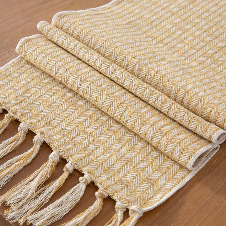 Cotton Linen Table Runner Nordic Modern Concise Design Table Runner ...