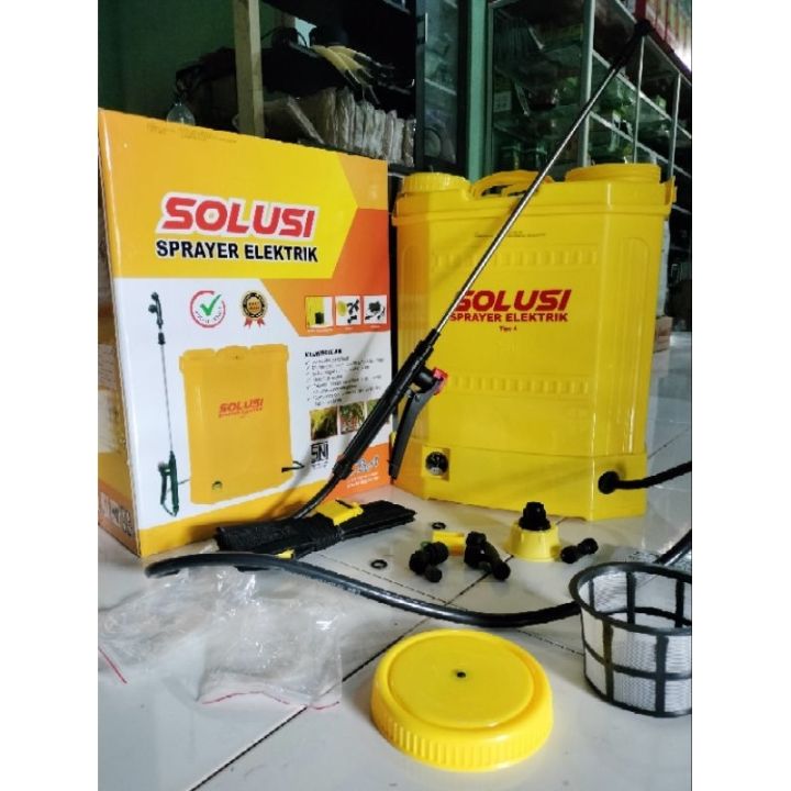 Tangki Sprayer Solusi Elektrik kapasitas 16 liter tangki semprot ...