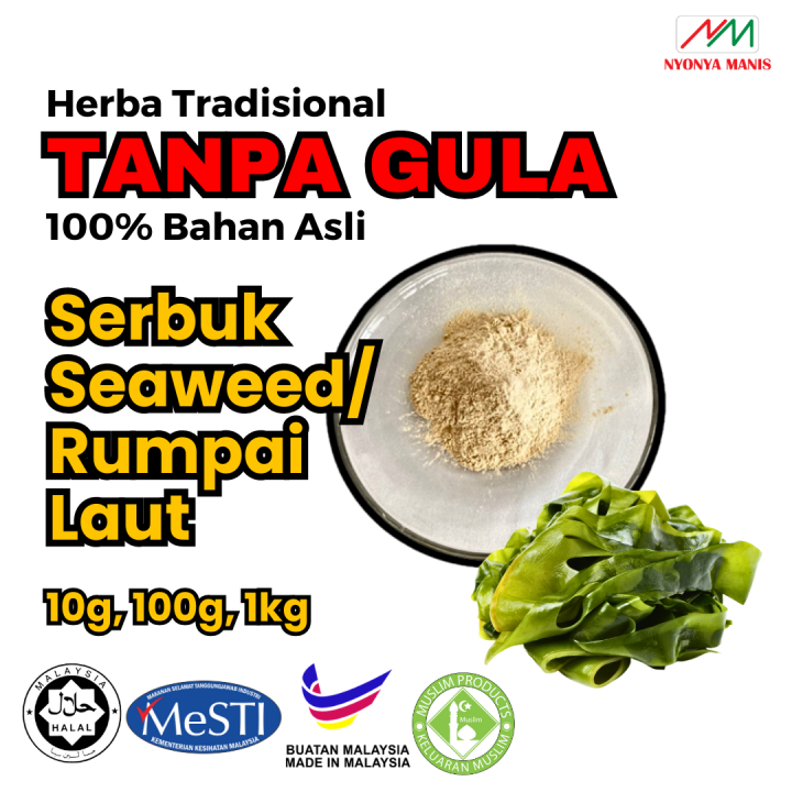 [100g]SEAWEED / RUMPAI LAUT Powder 100gram / Serbuk SEAWEED / RUMPAI ...