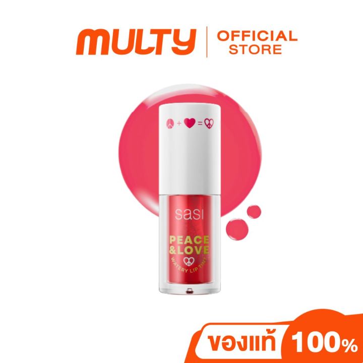Sasi Peace & Love Watery Lip Tint 5g ลิปทินท์ เนื้อน้ำโปร่งแสง | Lazada ...
