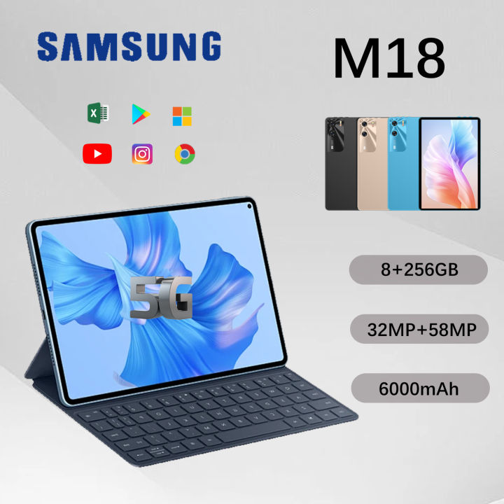 [รับประกัน 1 ปี]รุ่นทั่วโลกซัมซุงแท็บ M18 12GB + 512GB แท็บเล็ต Android ...