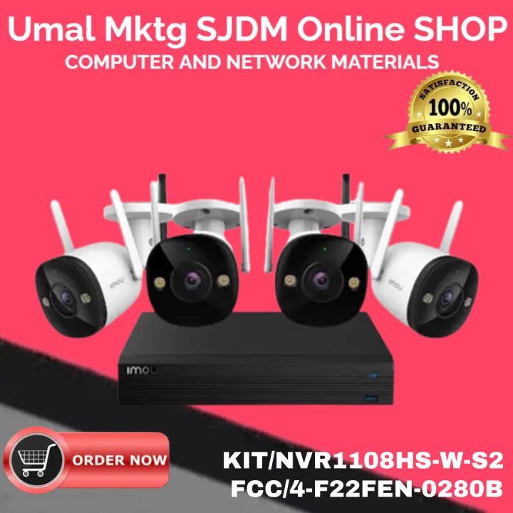 IMOU KIT/NVR1108HS-W-S2-FCC/4-F22FEN-D WI-FI NVR & KIT | Lazada PH