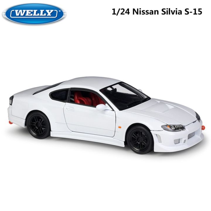 WELLY Diecast 1:24 Car Racing Car Metal Nissan Silvia S-15 Model Toy ...