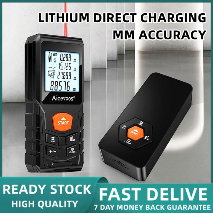Yoqu Laser Distance Meter 50M 70M 100M High Precision Distance Meter ...