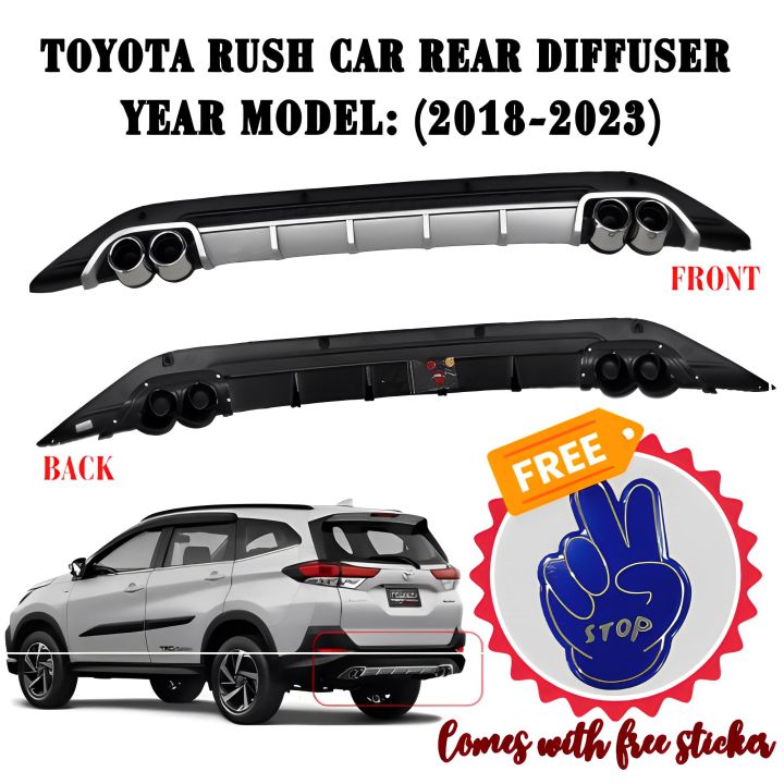 CPA 2018 2019 2020 2021 2022 2023 Toyota Rush Car Rear Bumper Diffusers ...