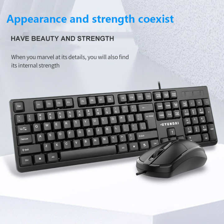 【COD】Usb Keyboard And Mouse Set Office Style For PC Laptop Computer ...