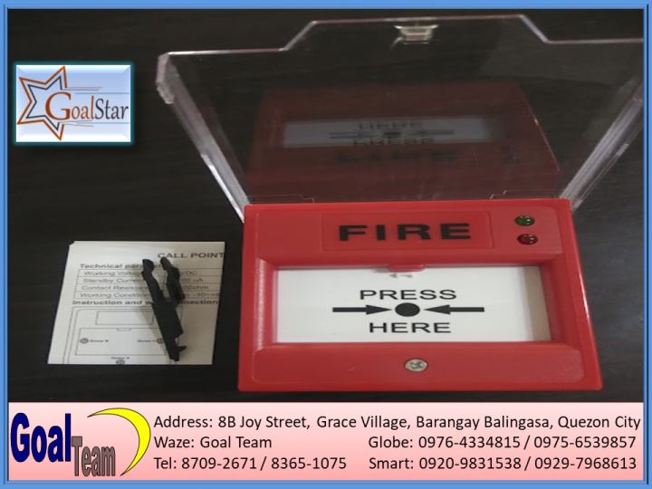 Manual Call Point Break Glass for Fire Alarm | Lazada PH