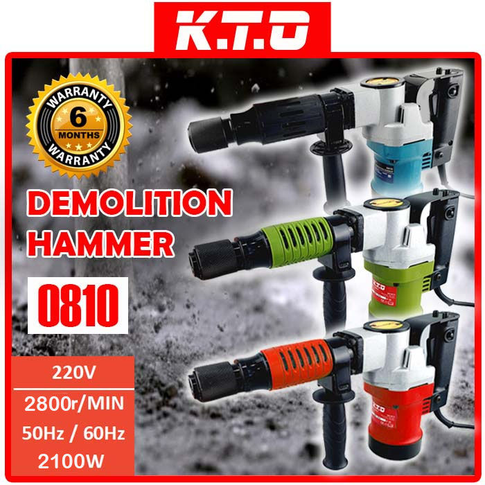 KTO DEMOLITION HAMMER 0810 2100W 220V ELECTRIC CONCRETE BREAK BREAKER ...