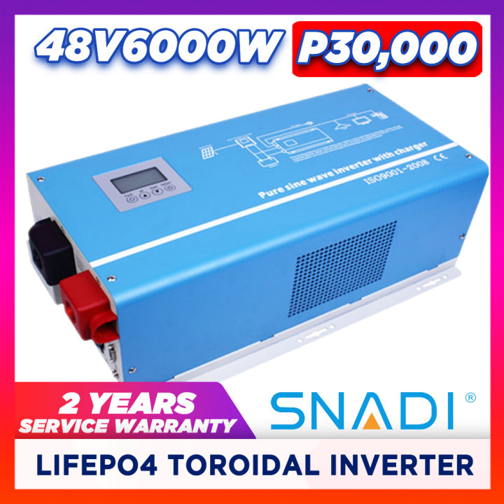 Snadi Inverter Toroidal Solar Inverter 48V6000W Snat Inverter | Lazada PH