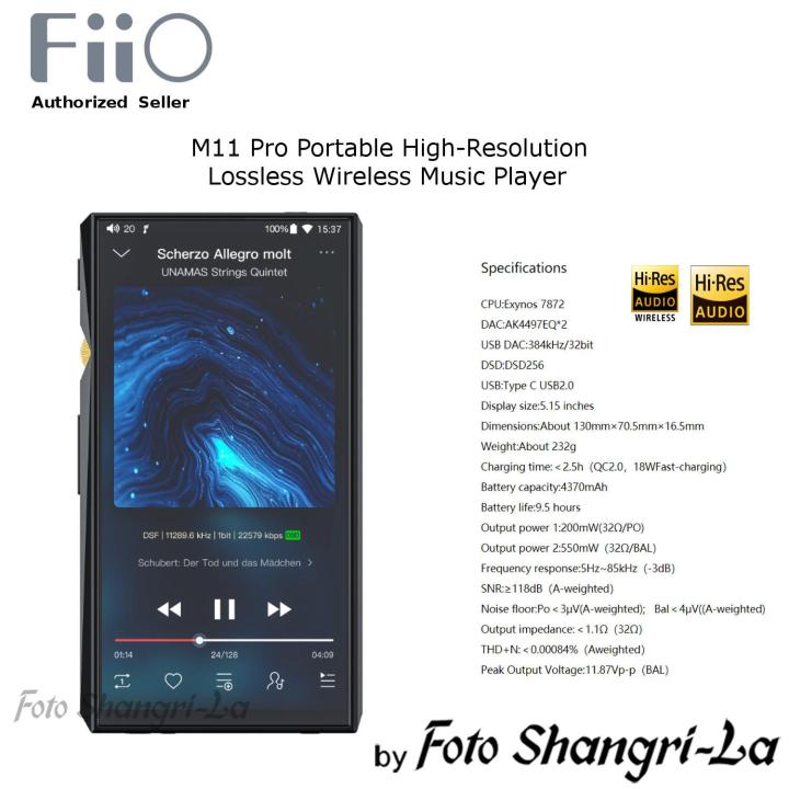 FiiO M11 Pro Portable High-Resolution Lossless Wireless Music Player with Dual THX AAA-78 ...