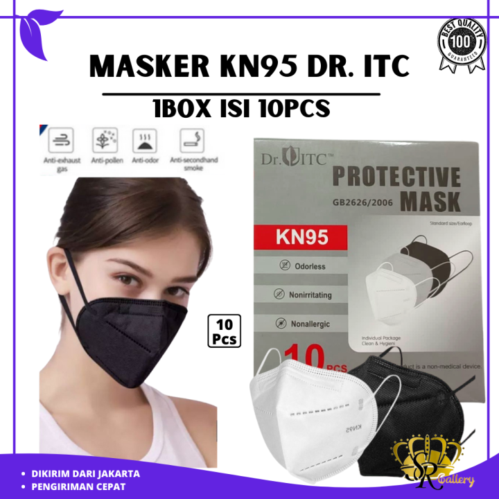 Masker KN95 Earloop isi 10 Pcs per Box Disposable Mask SR | Lazada ...