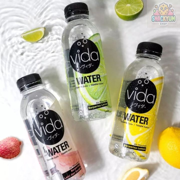 Vida Drinking Water Zero Sugar 500mL (Lemon🍋/Lime🍋‍🟩/Salty Lychee) (24 ...